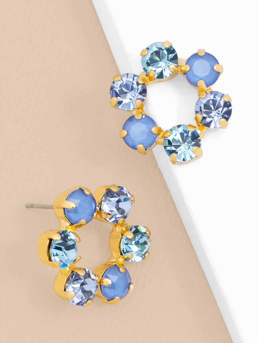 Front-Facing Crystal Stud Earring | ZENZII Wholesale Jewelry