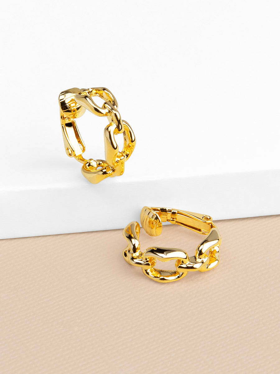 Chain Link Clip-On Earring / Ear Cuff | ZENZII Wholesale Jewelry